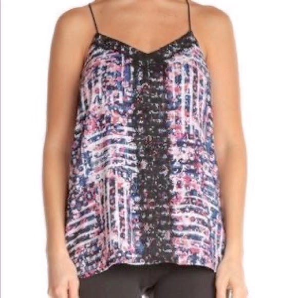 Express | Tops | Express Barcelona Cami Multicolor Floral Print And ...